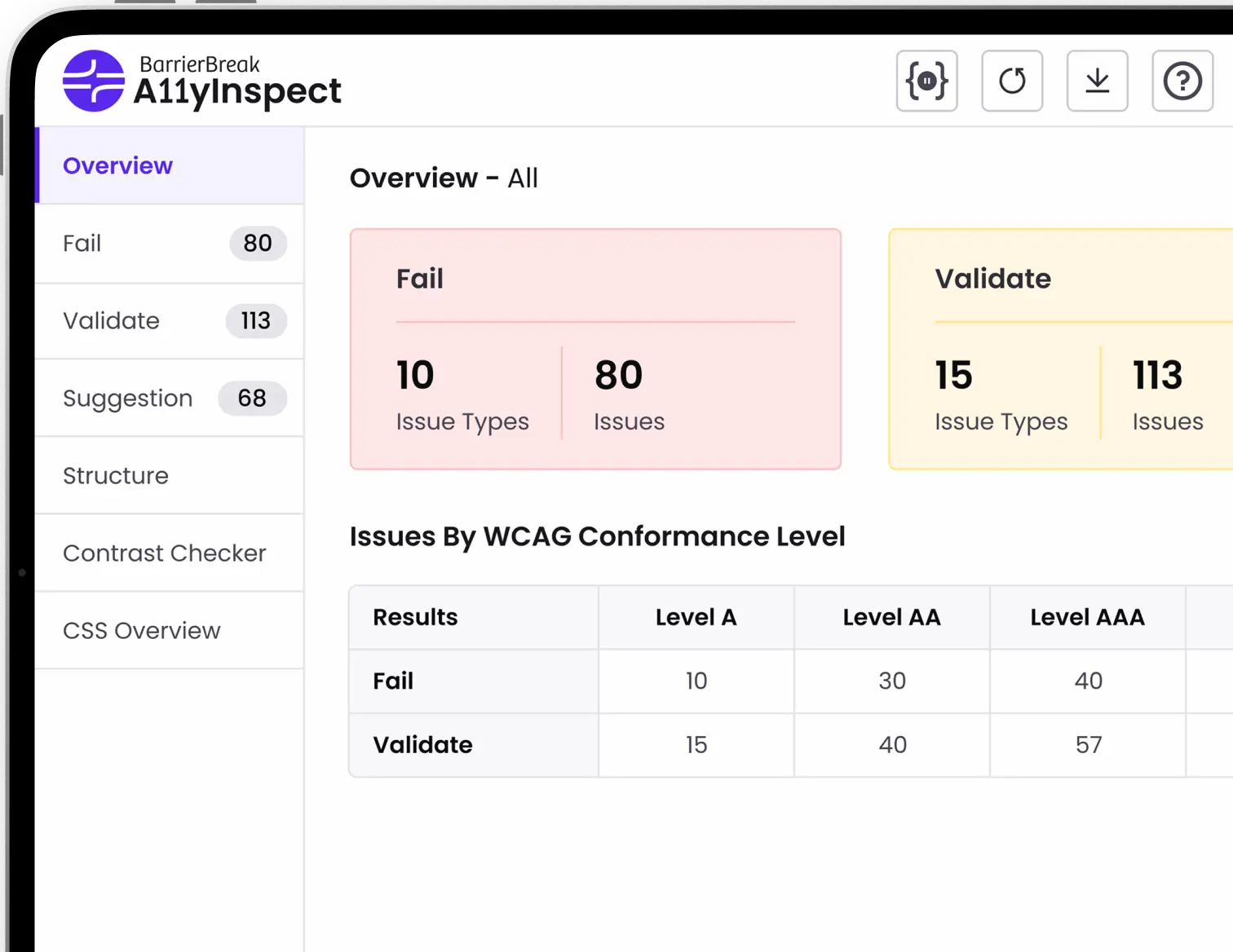 BarrierBreak A11yInspect